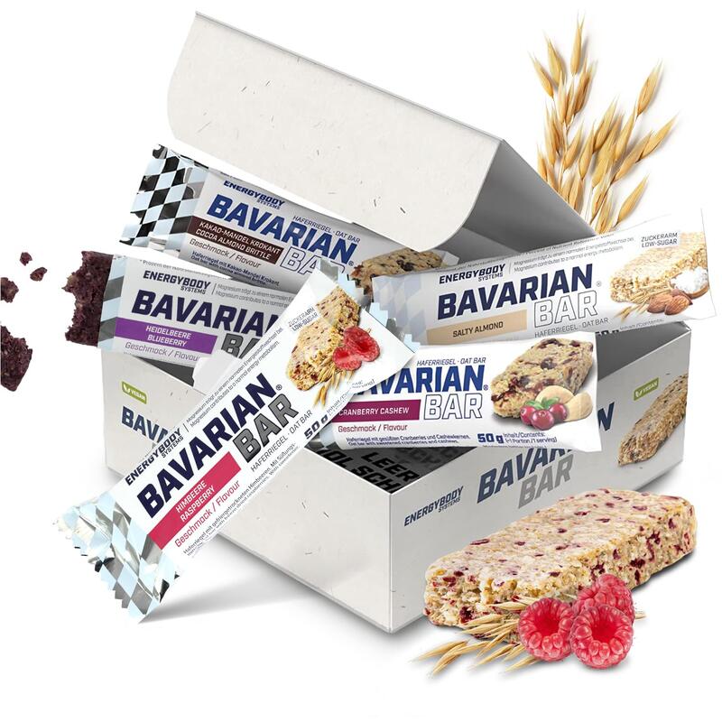 Energie-Riegel Haferriegel Müsliriegel Bavarian Bar Selection Box 12 x ...