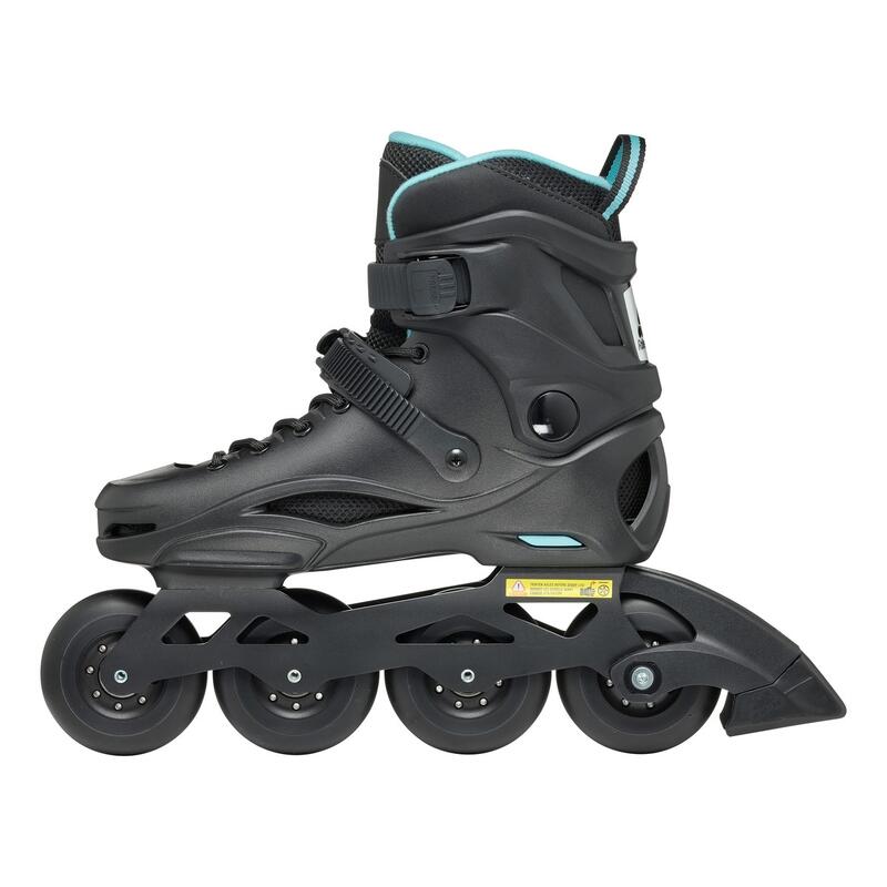 ROLLERBLADE Roller freestyle - freeskate RB 80 W Noir Bleu Clair ...