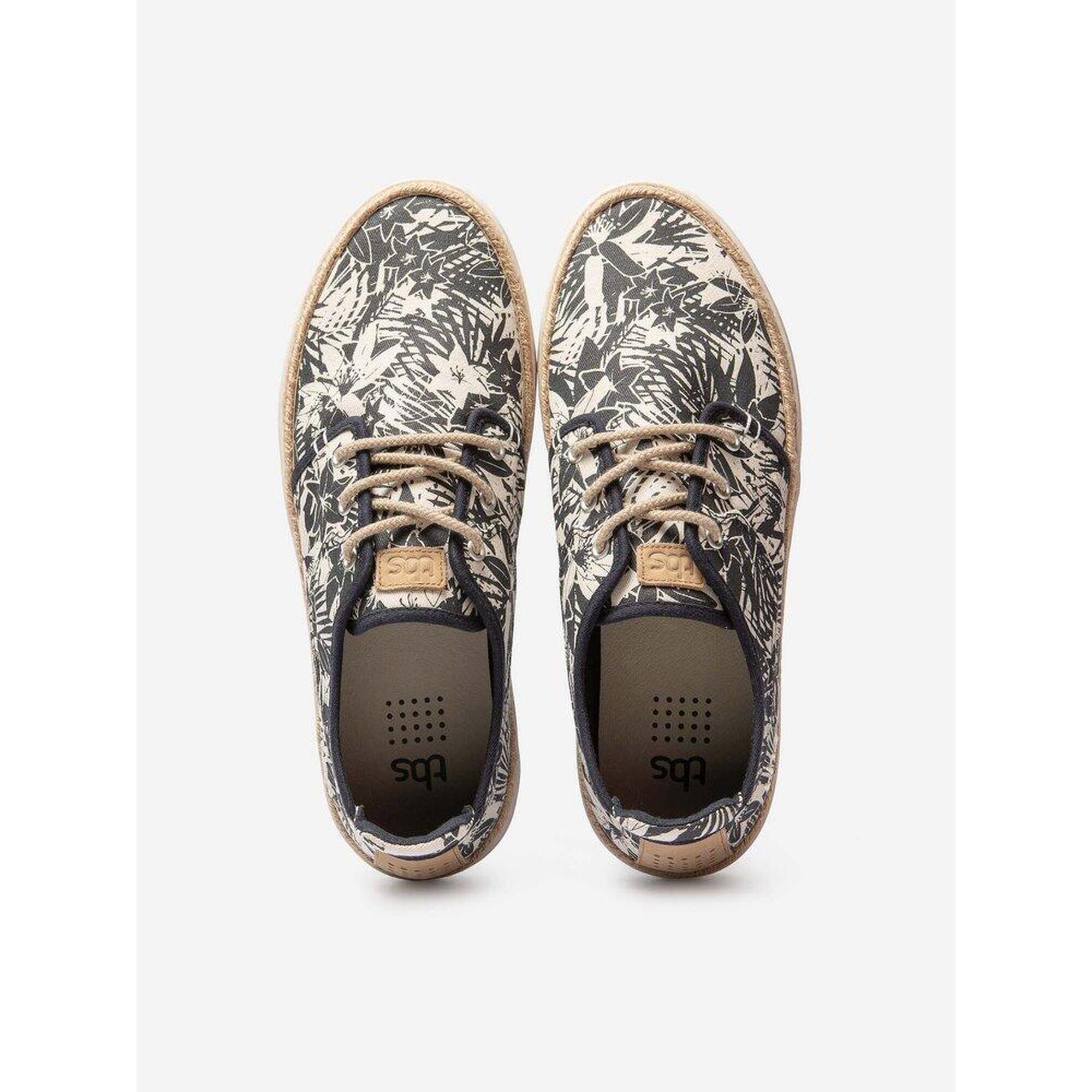 Tennis toile homme 1973 RUKKWAI crème rayures navy TBS | Decathlon