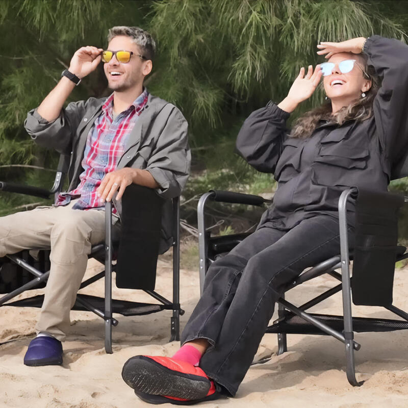 Régie Chaise Director Multi Camping pliante Accoudoir Table KINGCAMP ...