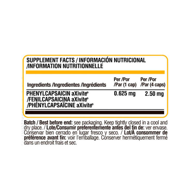 Phenyl Capsaicin Life Pro 120 capsules végétaliennes 98% capsaïcine ...