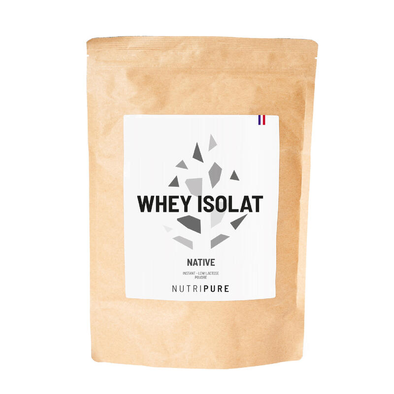 Whey ISOLATE Native - Neutre avec Lactase - 750g NUTRIPURE | Decathlon