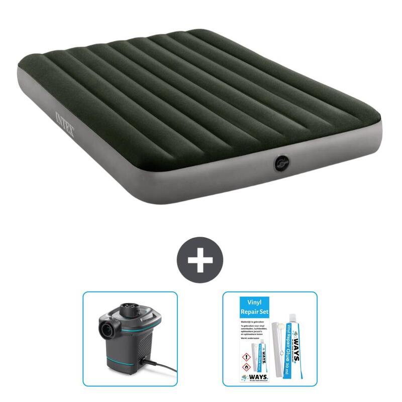 Matelas Gonflable Intex 1 Personne 99 X 191 X 25 Cm Bleu Foncé