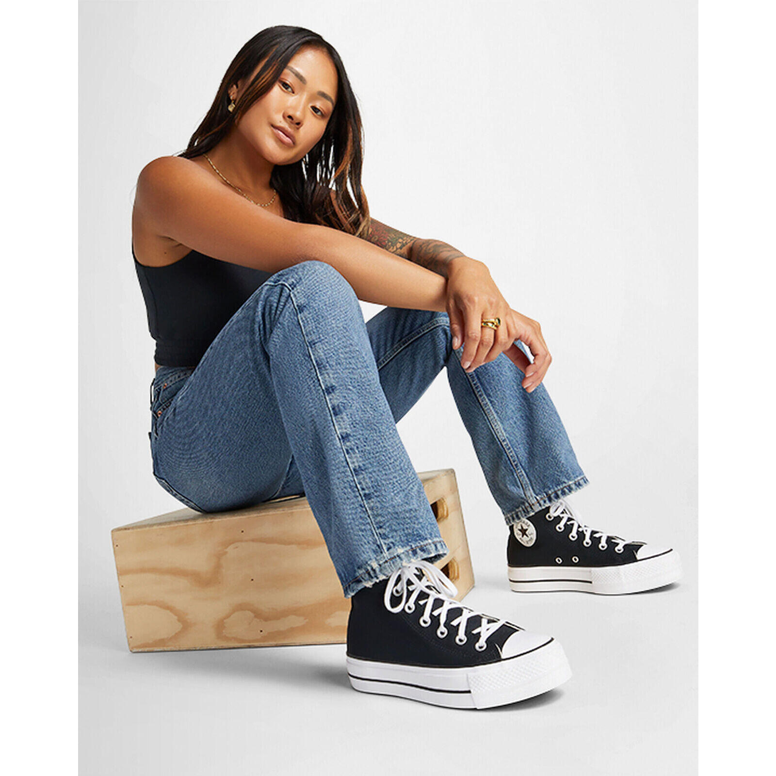 Scarpe da ginnastica Converse Chuck Taylor All Star Lift Hi, Nero ...