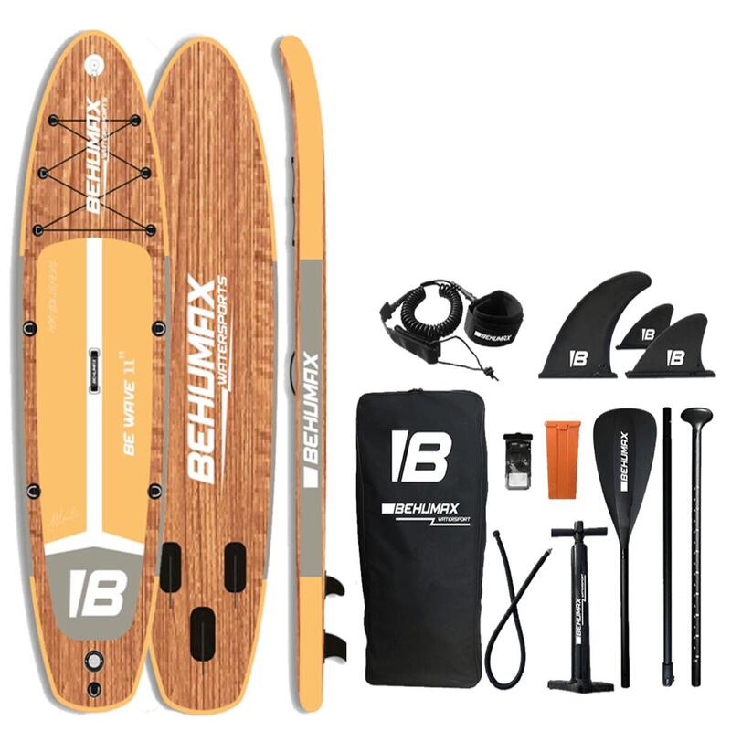 Tabla paddle surf hinchable BEHUMAX Be wave atlantic 11" | Decathlon