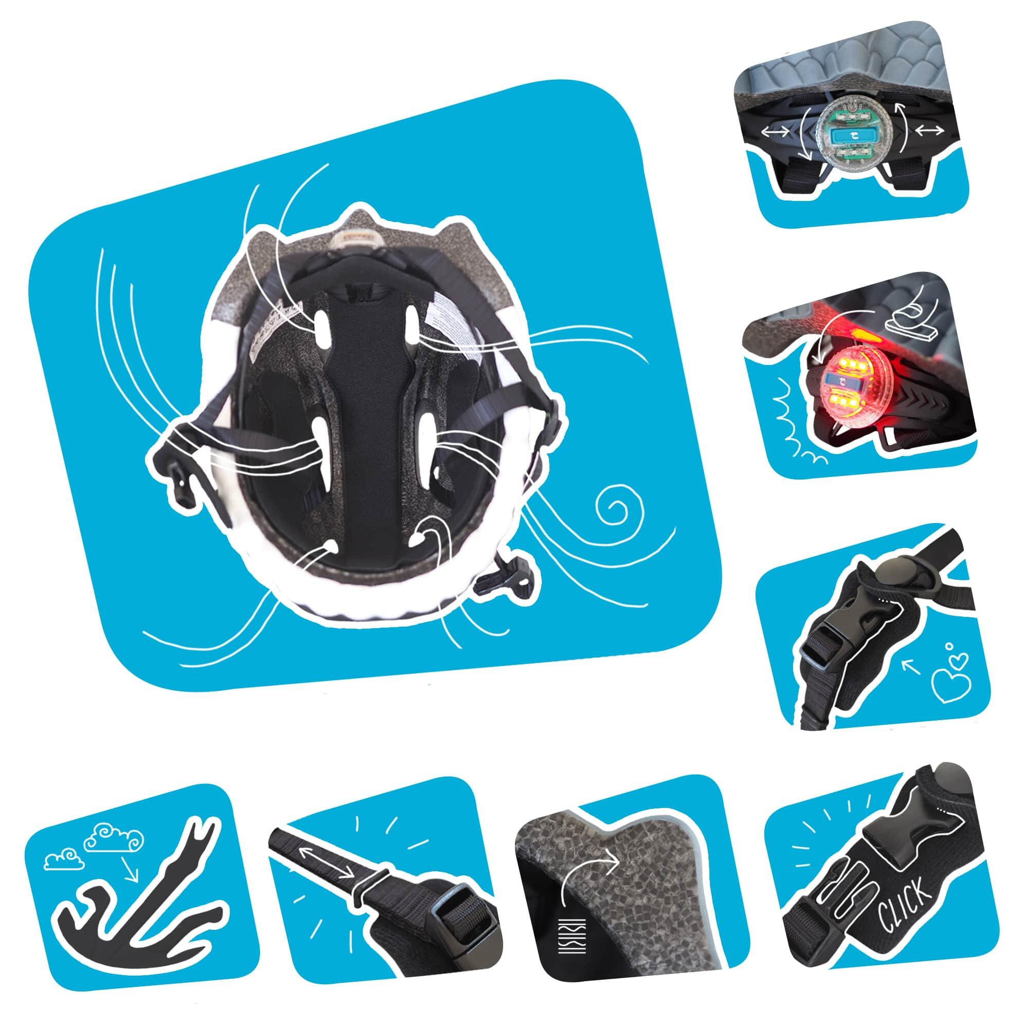 Bicycle Helmet for kids | Green Tiger | Crazy Safety | EN 1078 ...