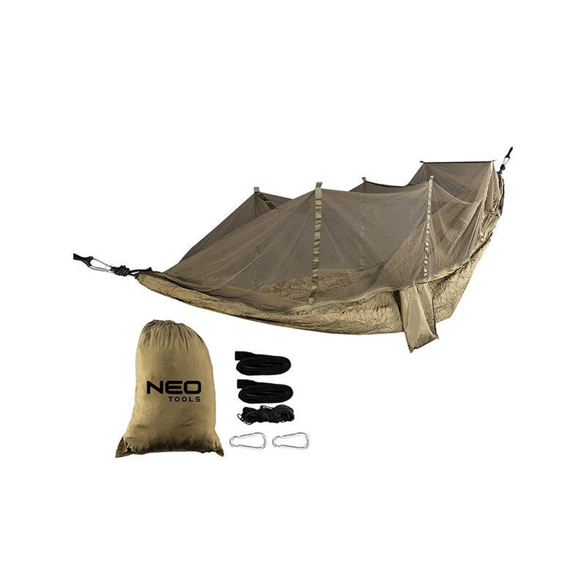 Hamak z moskitierą 330x140cm NEO TOOLS | Decathlon