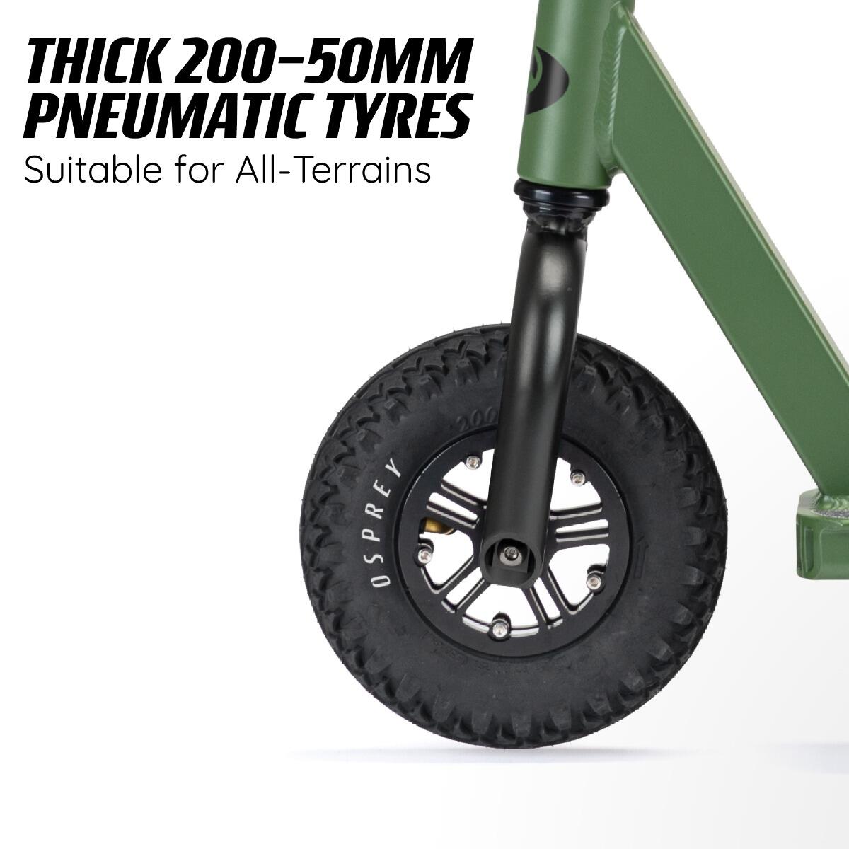 Osprey Dirt Scooter with Off Road All Terrain Pneumatic Trail Tires ...