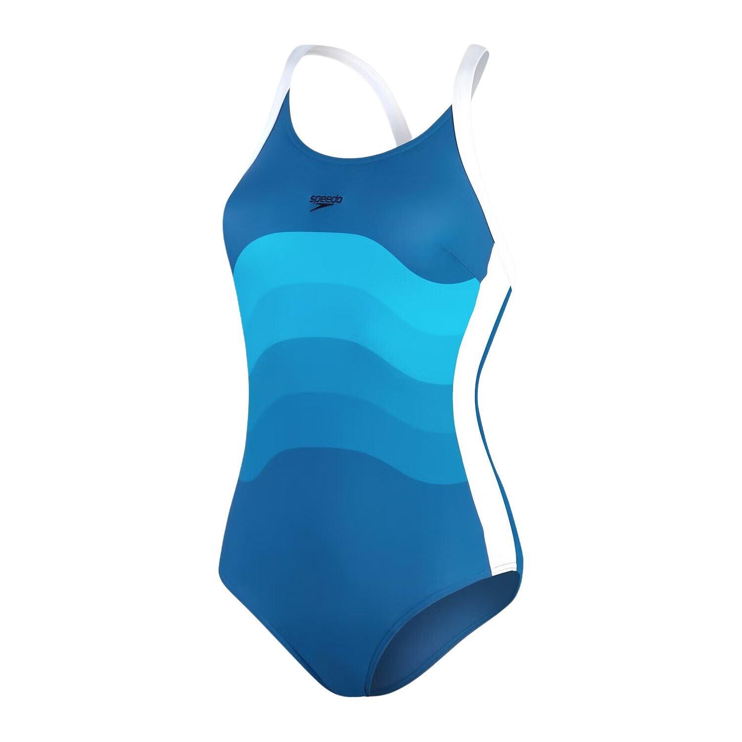 Speedo Thinstrap damesbadpak lila met verstelbare bandjes | Decathlon