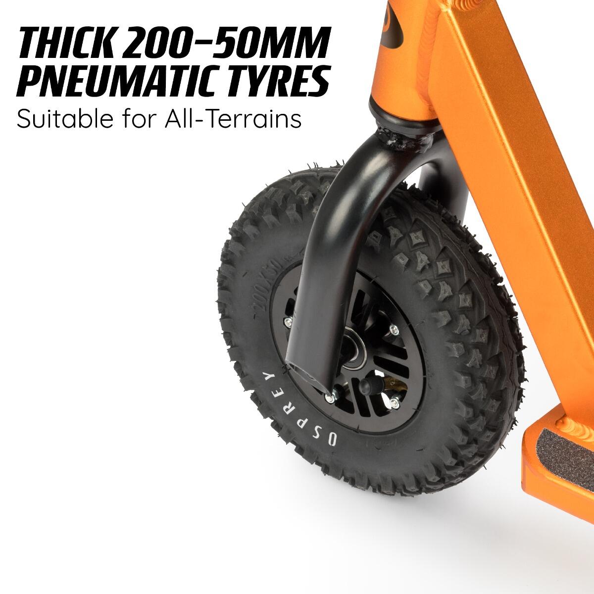 Osprey Dirt Scooter with Off Road All Terrain Pneumatic Trail Tires ...