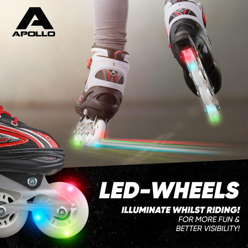 Super Blades X Pro, S, M, L, Roues LED illuminées Rollers pour Enfants ...