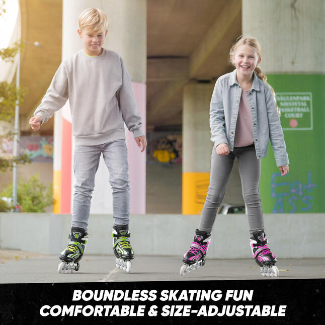 Super Blades X Pro, S, M, L, Roues LED illuminées Rollers pour Enfants ...