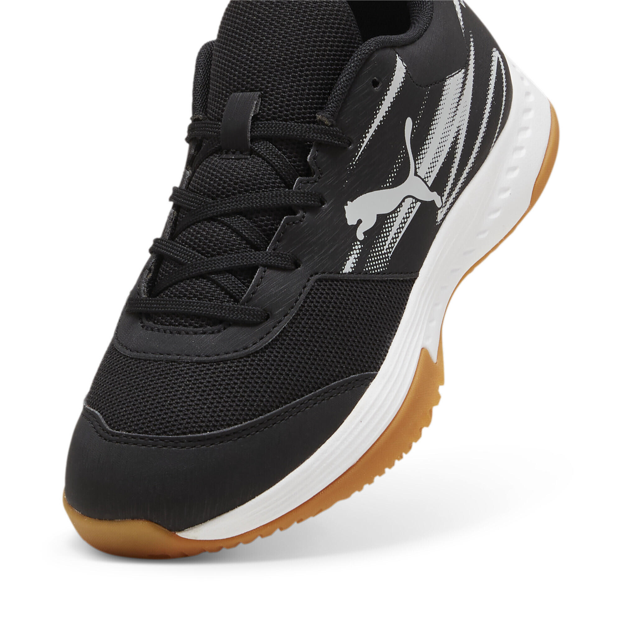 Varion II zaalschoenen voor jongeren PUMA Black Cool Light Gray Gum ...