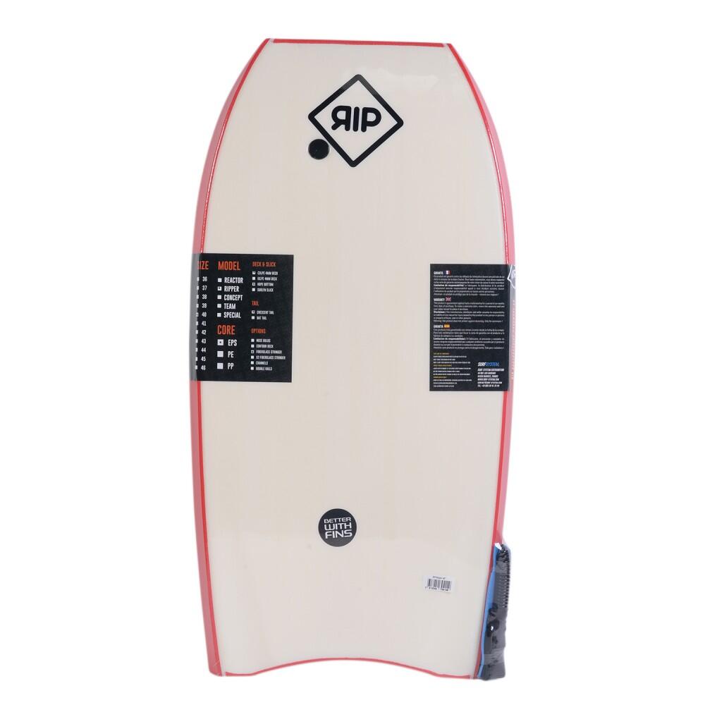 RIP Bodyboard - Ripper Stringer con leash (EPS) - Rojo / Blanco RIP ...