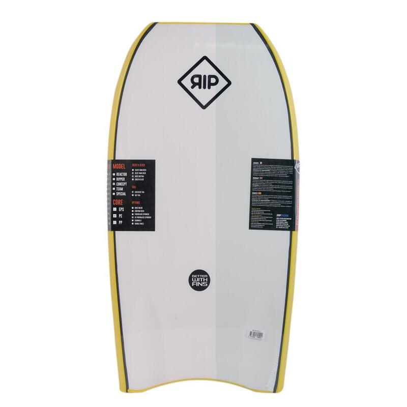 RIP Bodyboard - Concept (PE) Stringer - Yellow / White RIP | Decathlon
