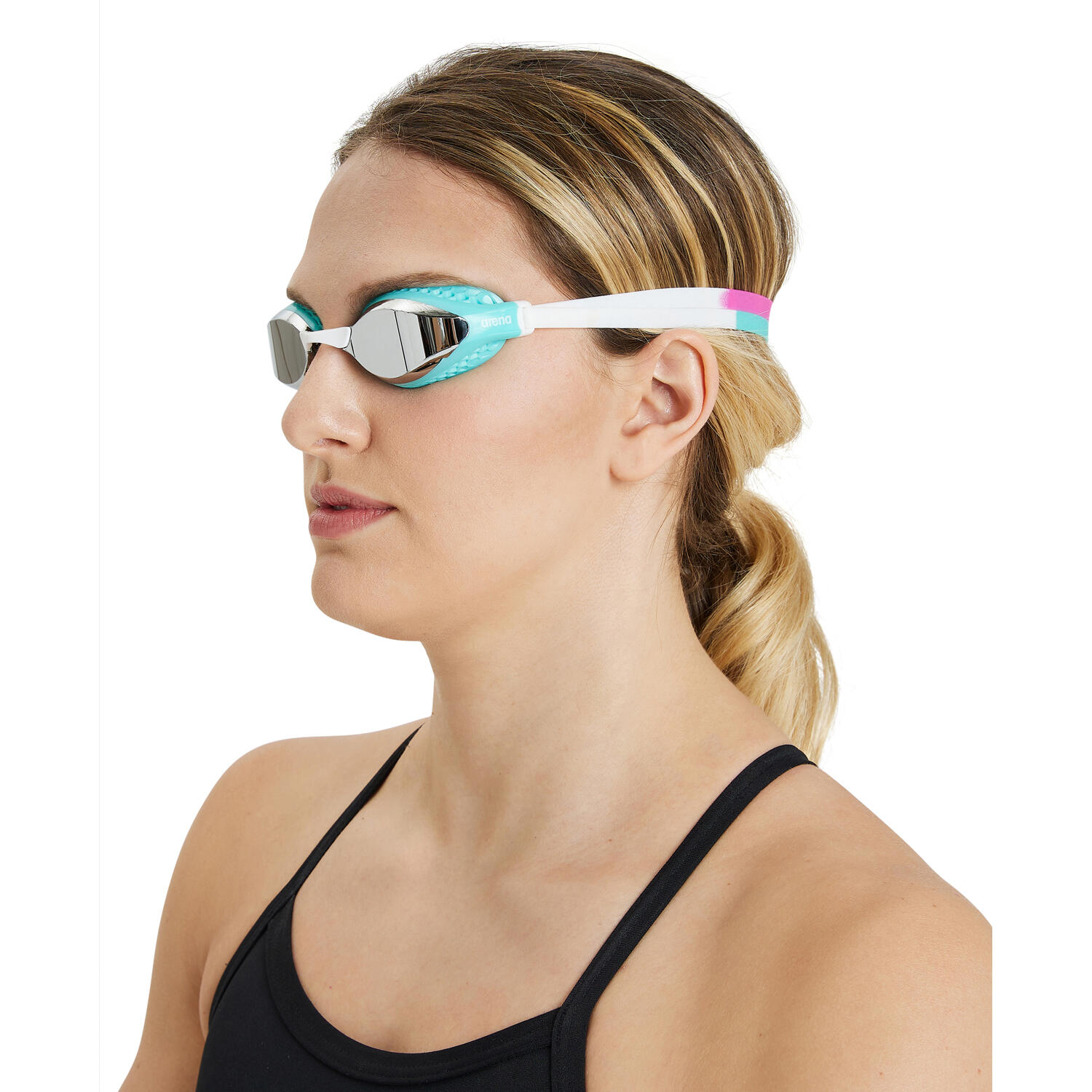 Arena Airspeed Mirrored Goggles - Silver/ Turquoise ARENA | Decathlon