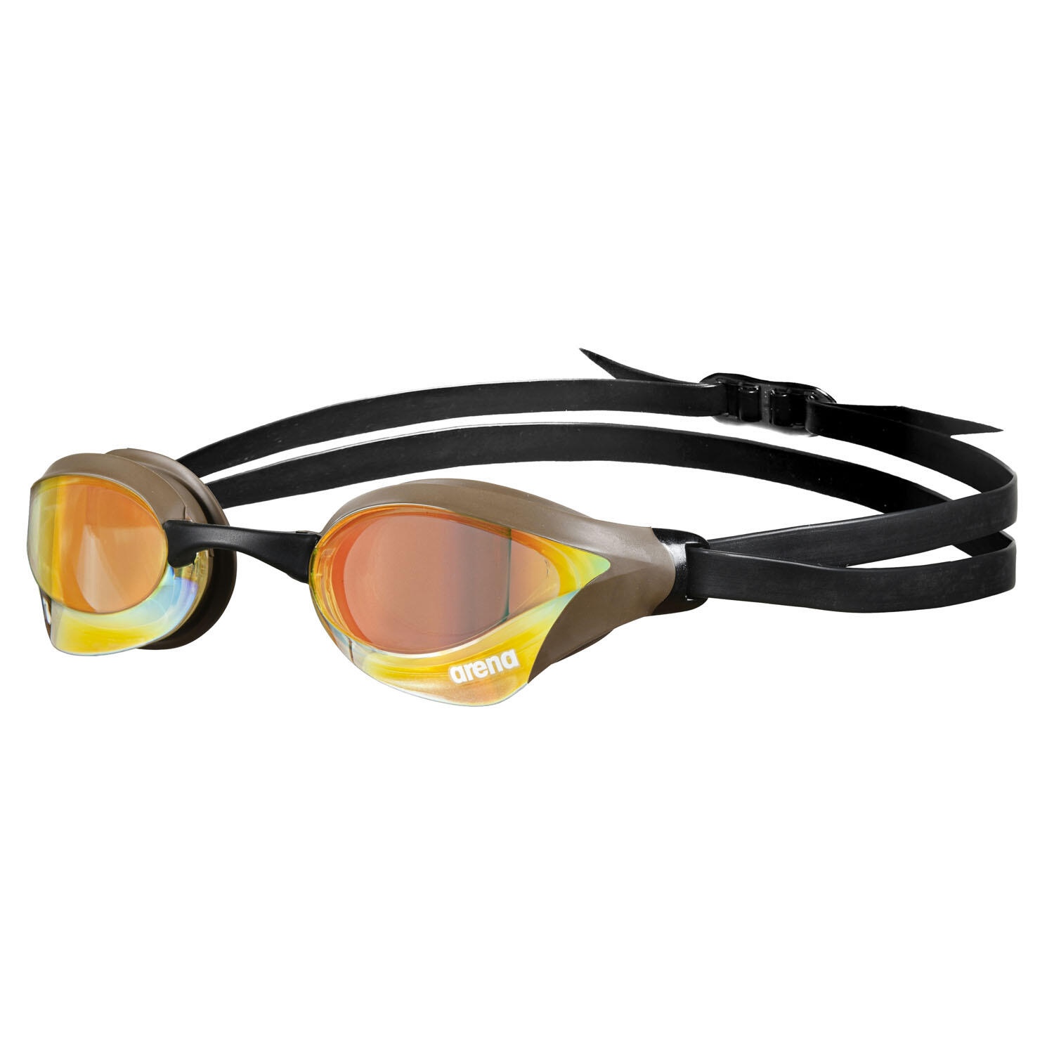 Arena Cobra Core Swipe Mirrored Goggle - Yellow/Copper/Choco ARENA ...