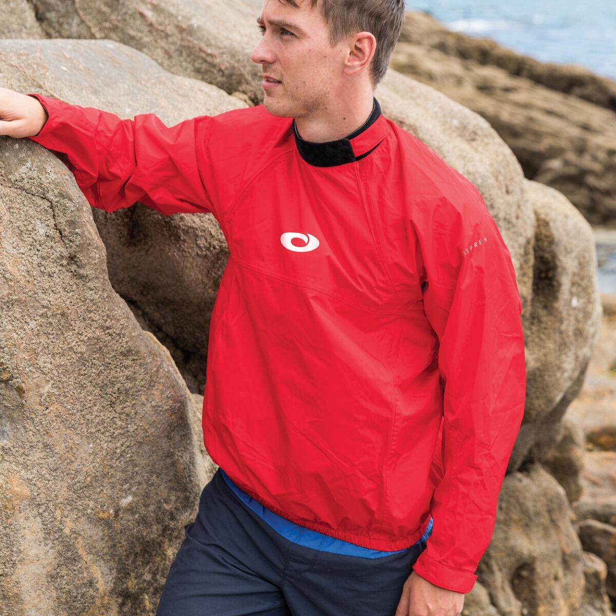 Osprey Adult Waterproof Spray Sailing Jacket, Watersport Jacket, Red ...