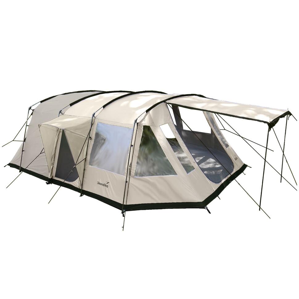 Tente tunnel familiale Nordland 6 - camping - 6 personnes - 1 cabine ...