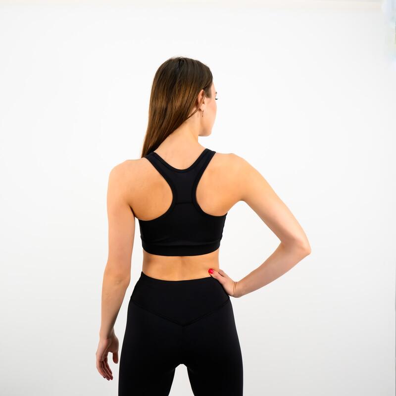 ARMURA - Bustiera Fitskin Basic - Black | Decathlon