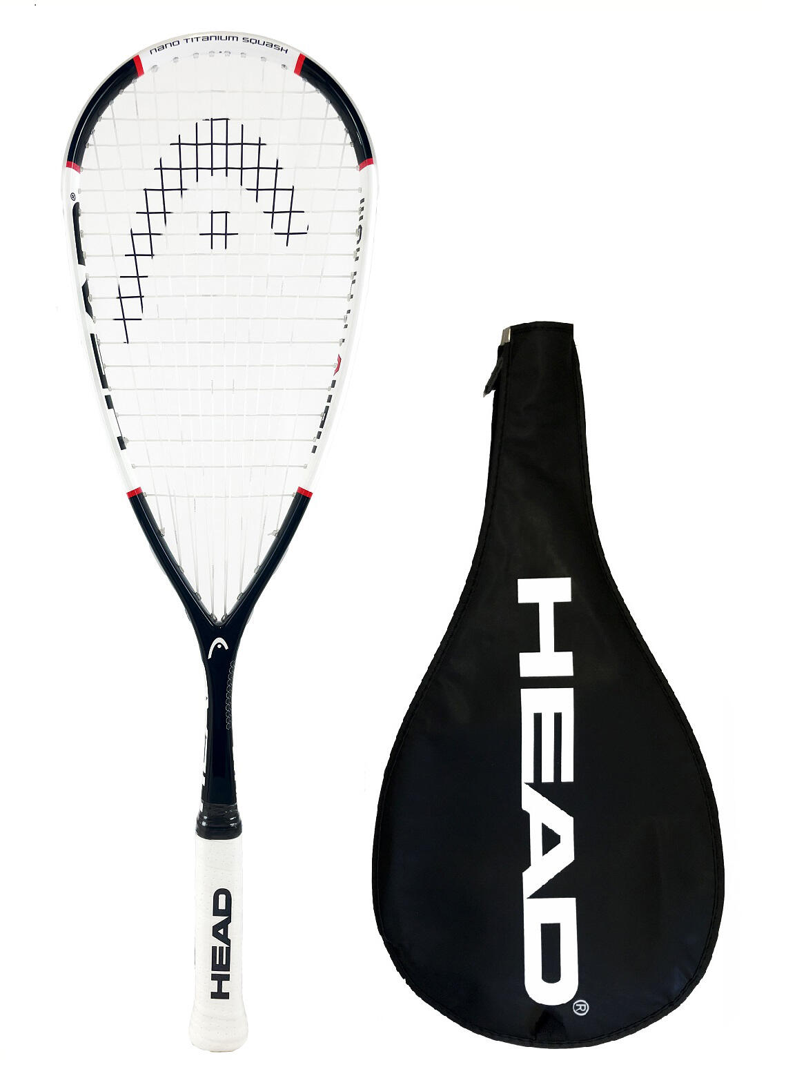Head Nano Ti 115 Squash Racket Twin Set, Cover & Squash Balls HEAD ...