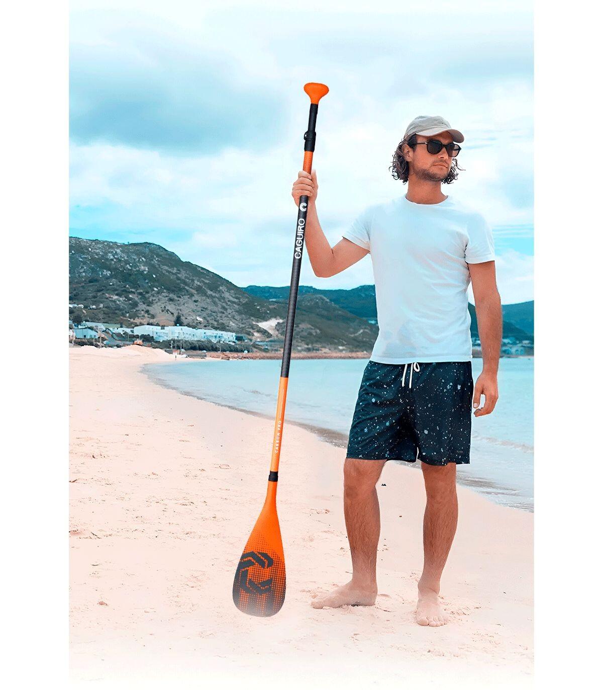 Pagaie SUP Carbone Pro 100% 2 Parties Caguiro 180-220 cm Orange KOL ...