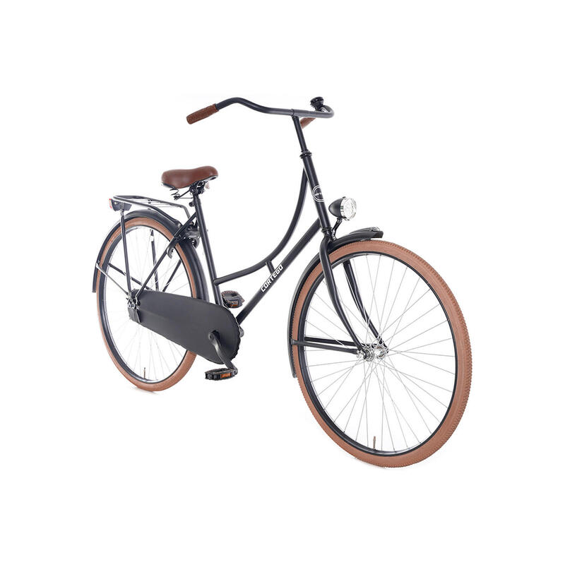 Cortego Omafiets 28 Inch Mat-Zwart - Bruin | CORE | Decathlon.nl