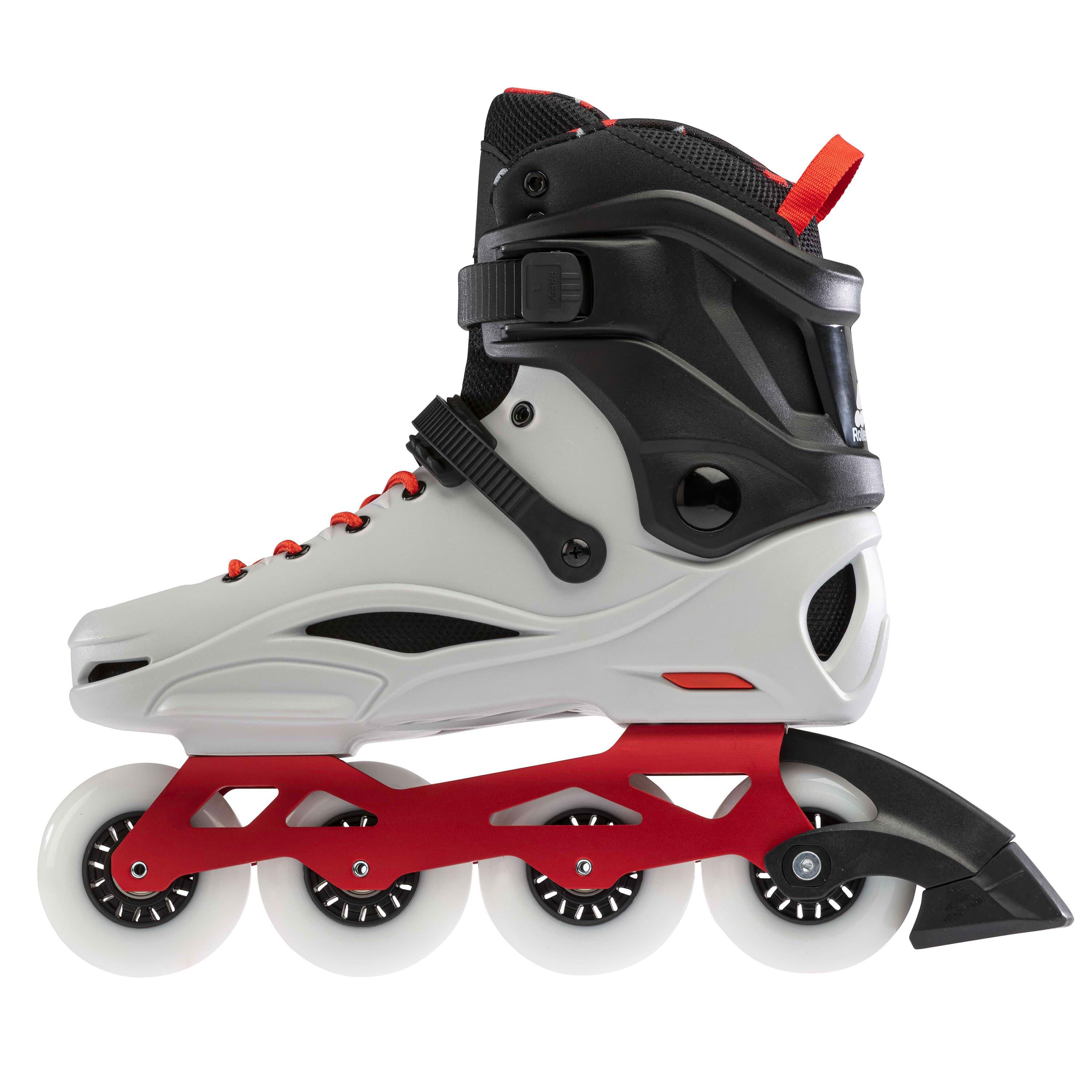 ROLLERBLADE RB PRO X, GREY/WARM RED, 38 ROLLERBLADE | Decathlon
