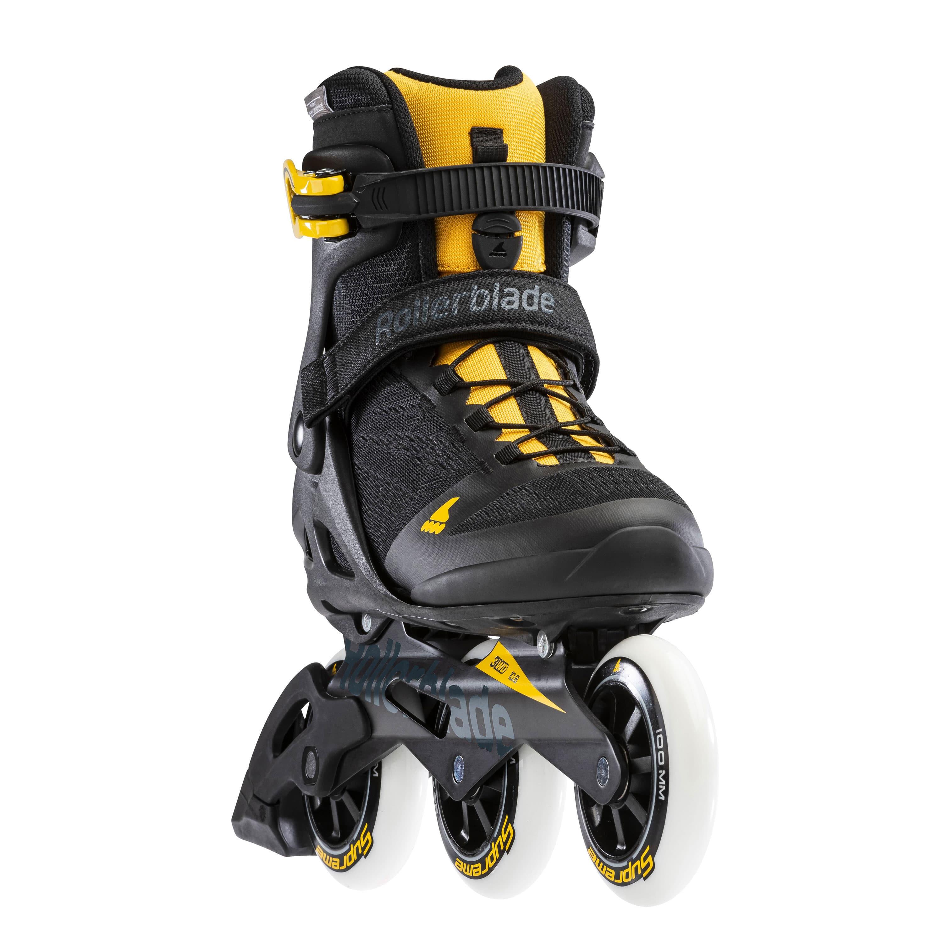 ROLLERBLADE MACROBLADE 100 3WD, BLACK/SAFFRON YELLOW, 43 ROLLERBLADE ...