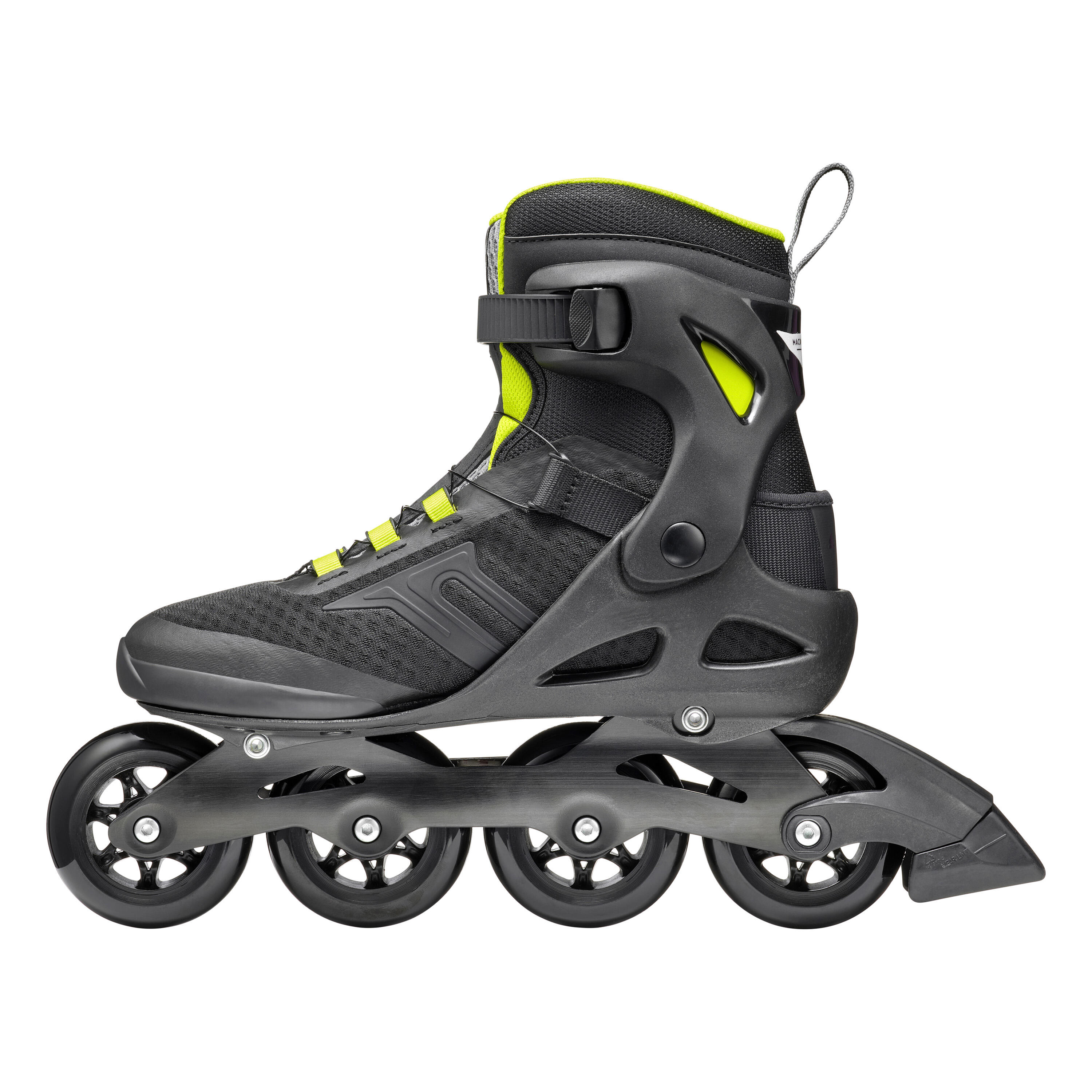 ROLLERBLADE MACROBLADE 84 BOA, BLACK/LIME, 40.5/41 ROLLERBLADE | Decathlon