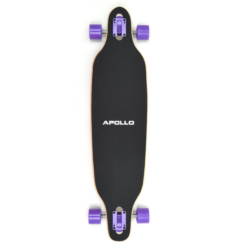 APOLLO Bamboe Longboard 38" incl. T-Tool, Drop-Through Freeride Cruiser | Decathlon