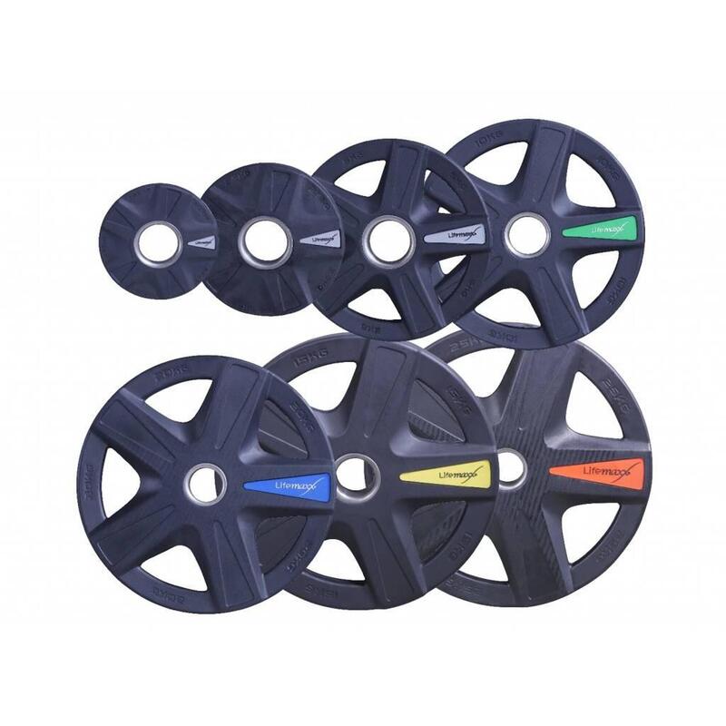 Disque Olympique modèle 5 grips - ø 50 mm LIFEMAXX | Decathlon