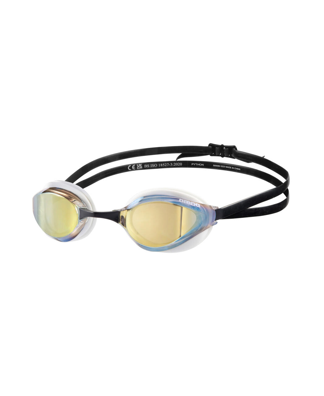 Arena Python Mirror Racing Goggles - Gold/White/Black ARENA | Decathlon