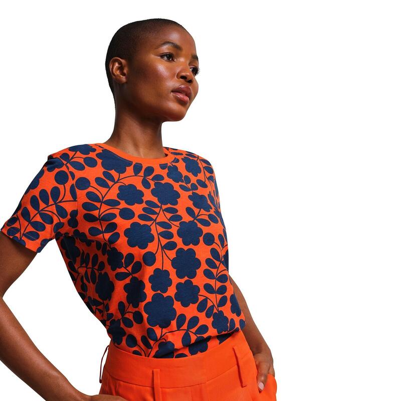 Tshirt Motif/style Floral ORLA KIELY Femme (Orange) REGATTA | Decathlon