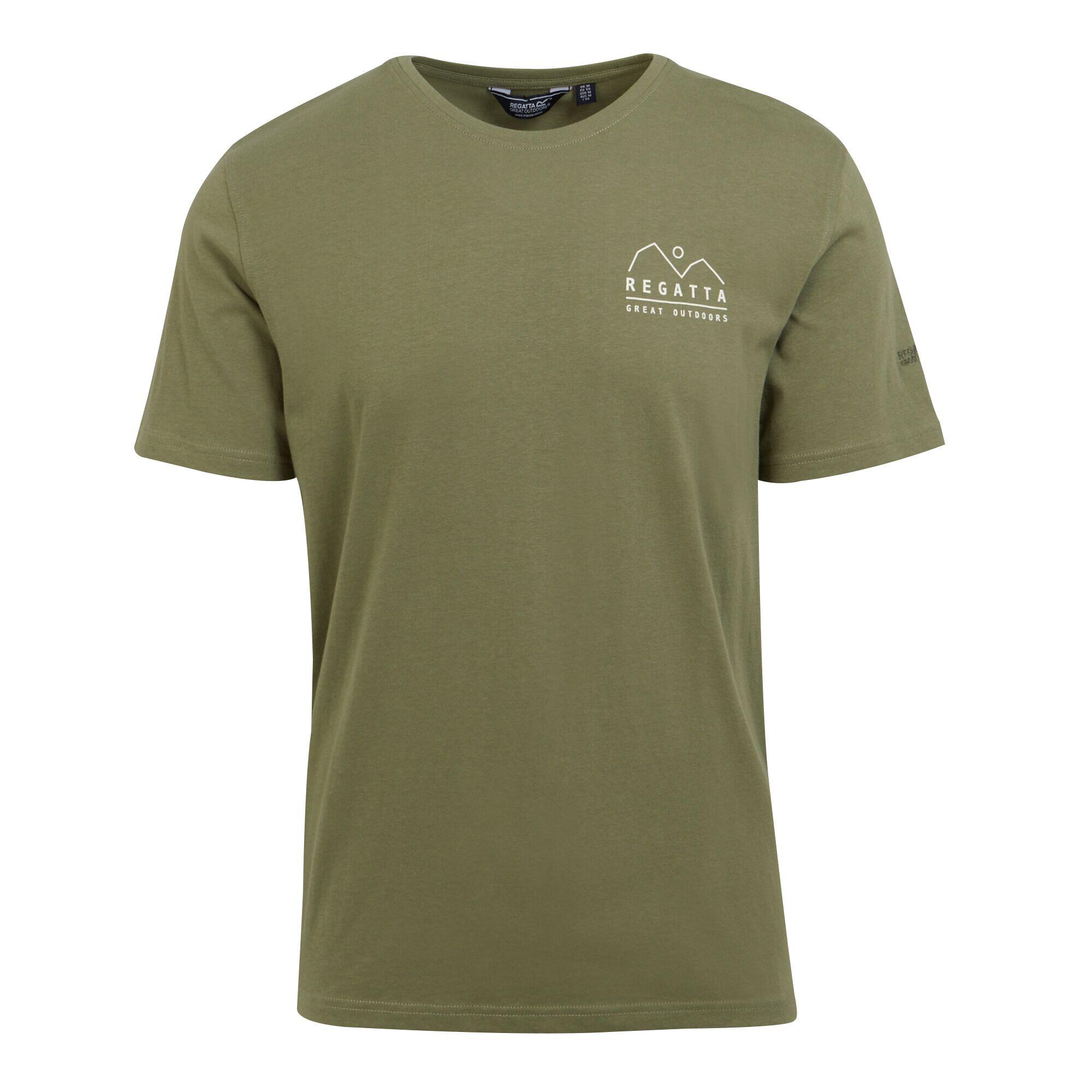 Heren Cline VIII Boom rug TShirt (Fauna) REGATTA | Decathlon