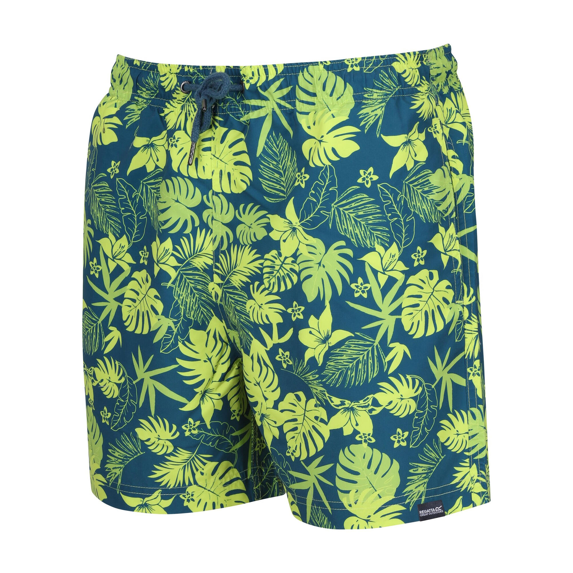 Mens Loras Hawaiian Swim Shorts (Moroccan Blue) REGATTA | Decathlon