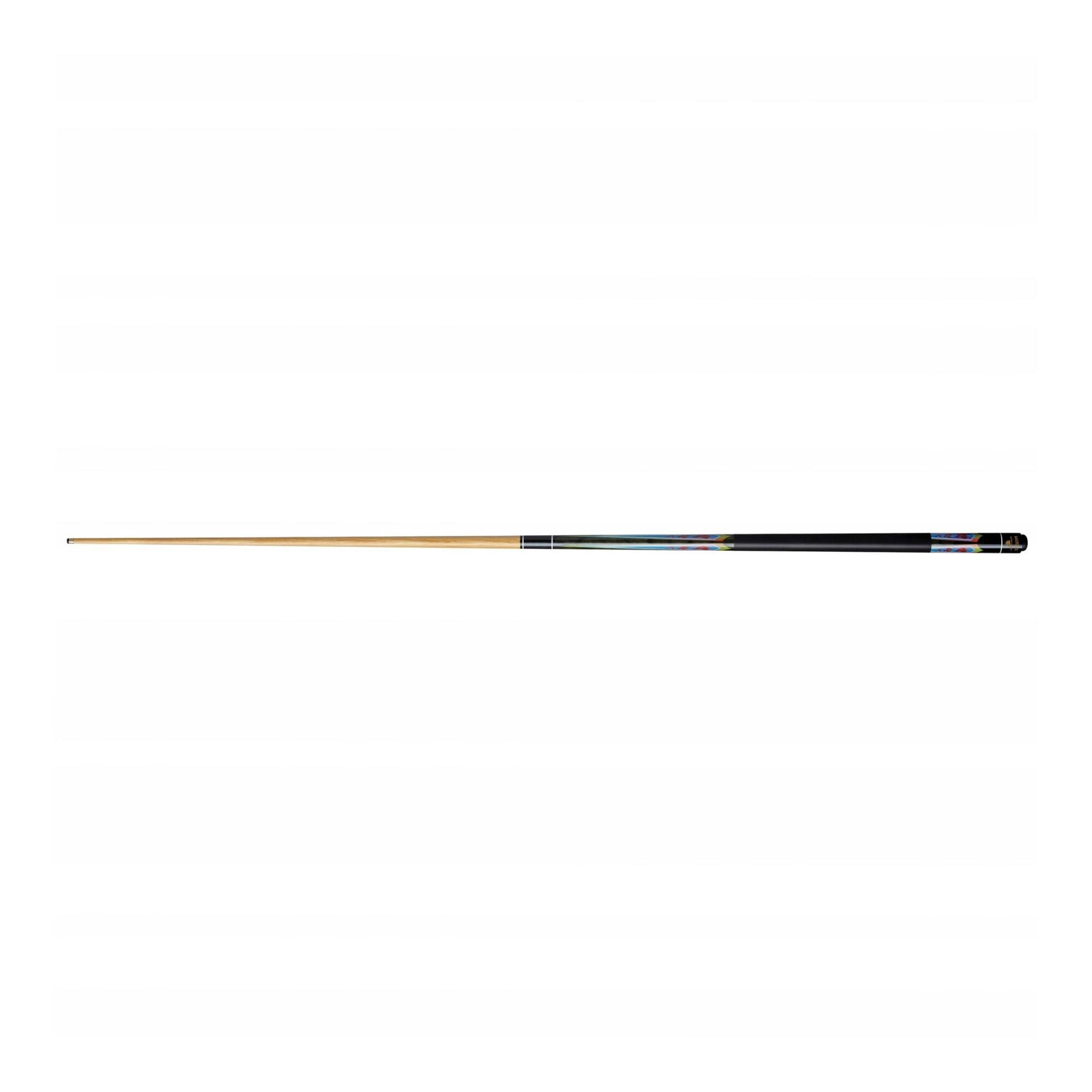 Psychedelic Two Piece Pool Cue (Wood/Black) POWERGLIDE | Decathlon