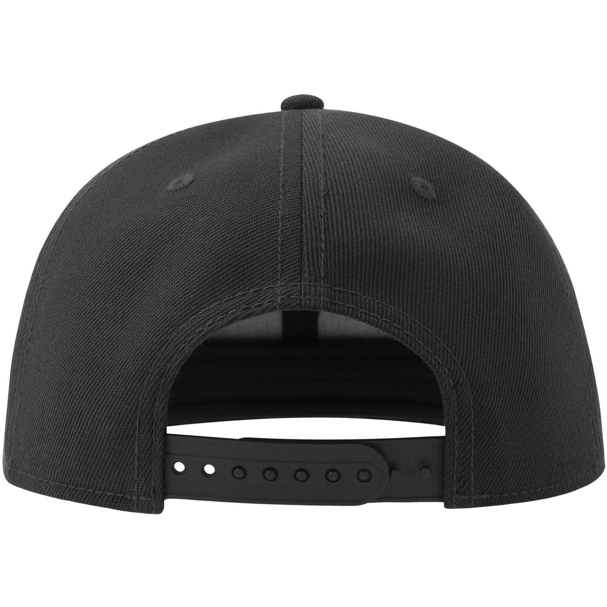Unisex Adult 6 Panel Flat Peak Baseball Cap (Black) | Decathlon