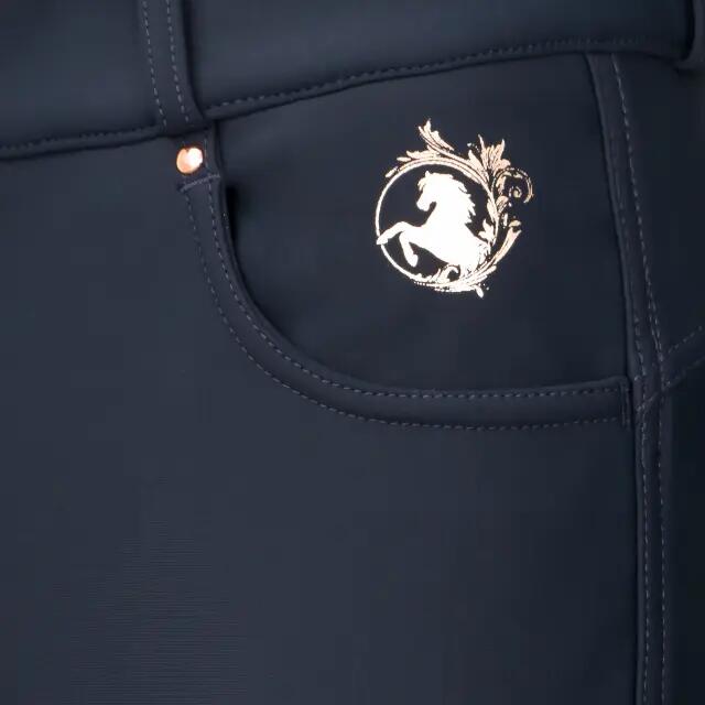 Bryczesy zimowe damskie Equestrian Queen Warrington 23AW pełny lej ...