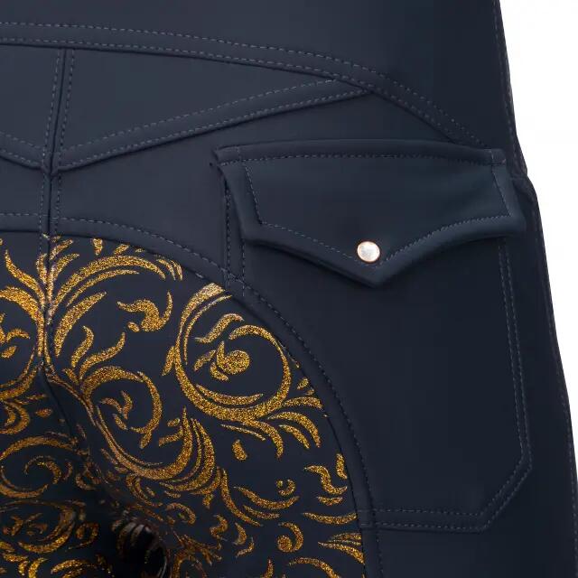 Bryczesy zimowe damskie Equestrian Queen Warrington 23AW pełny lej ...