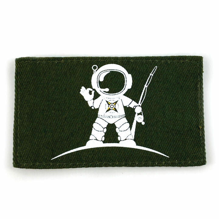 Scratch-Patch grün bedruckt - Astro Fischer FISHXPLORER - DECATHLON