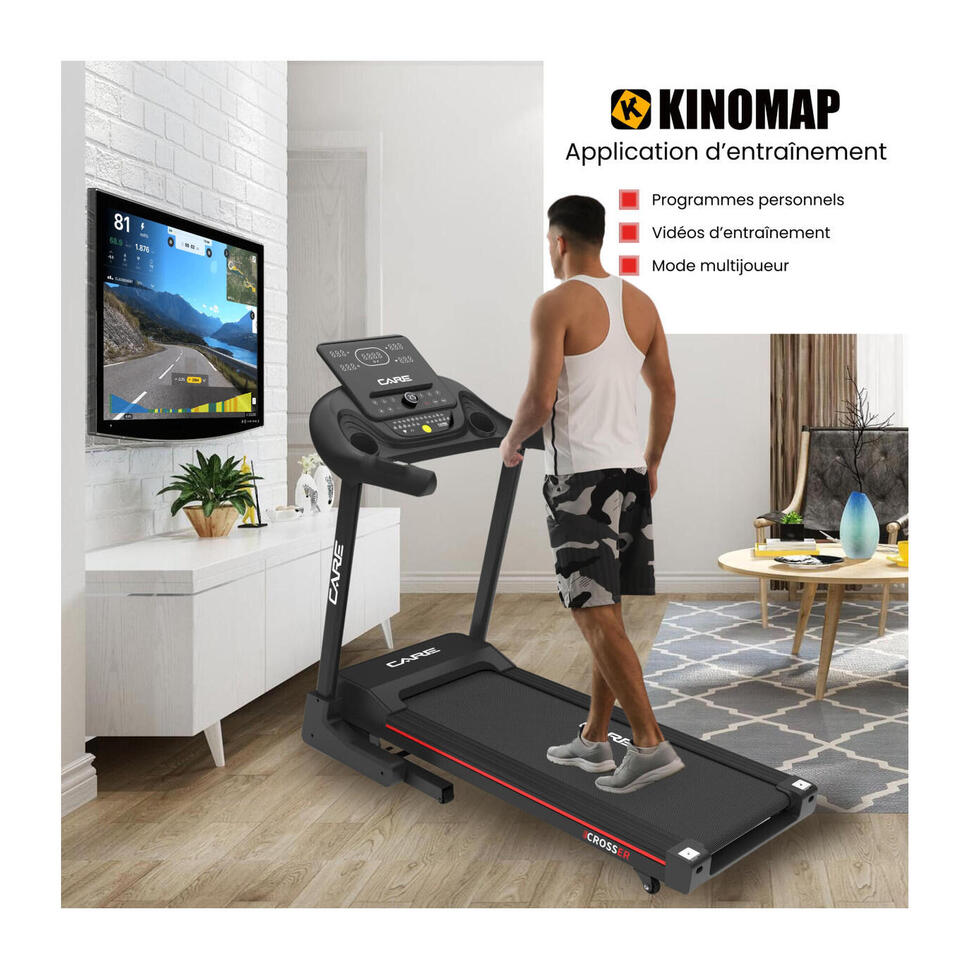 Tapis de course connecté - 18km/h - CARE - CROSSER - KINOMAP CARE ...