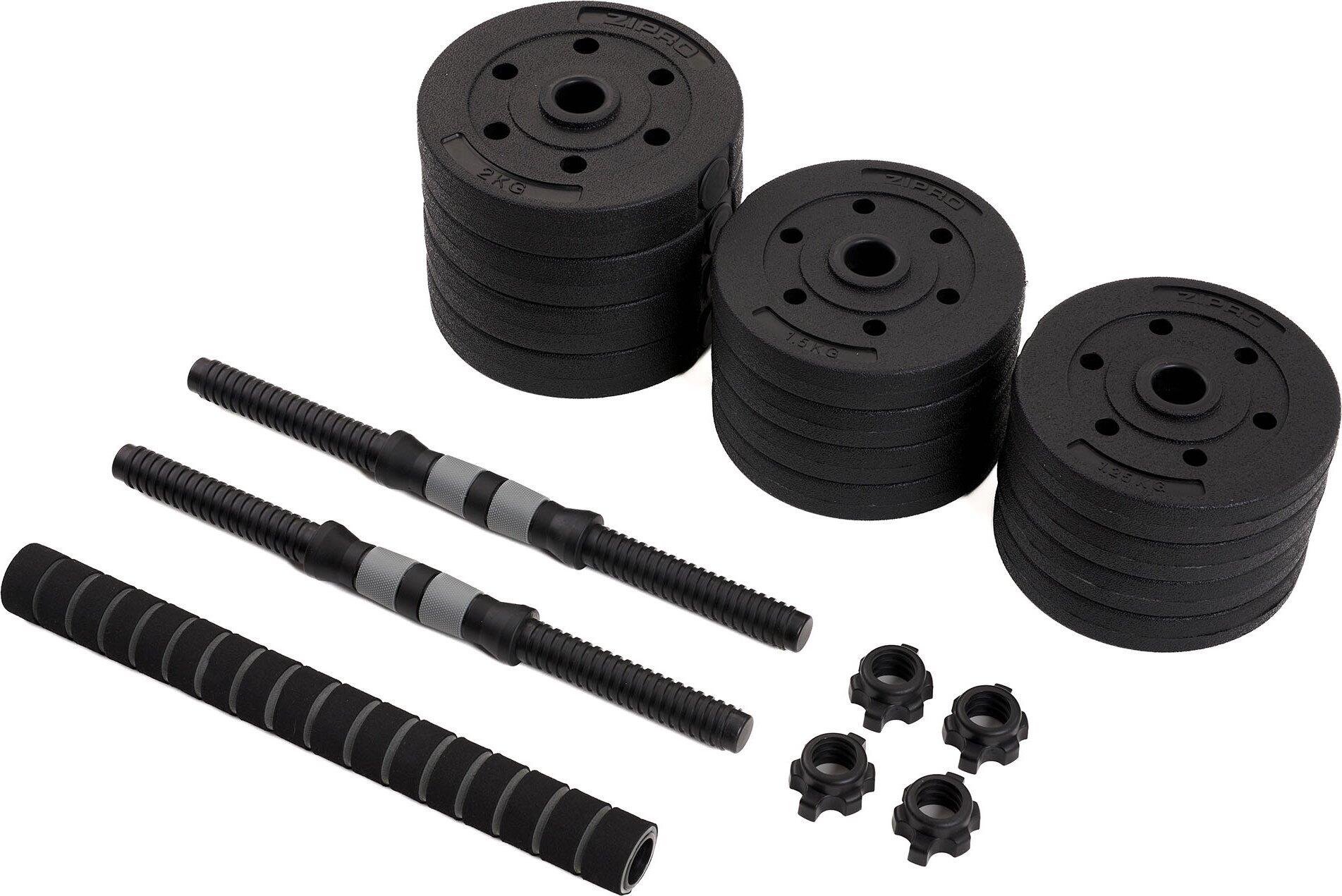 Halter en halters met bitumineuze gewichten set 20 kg Zipro ZIPRO ...