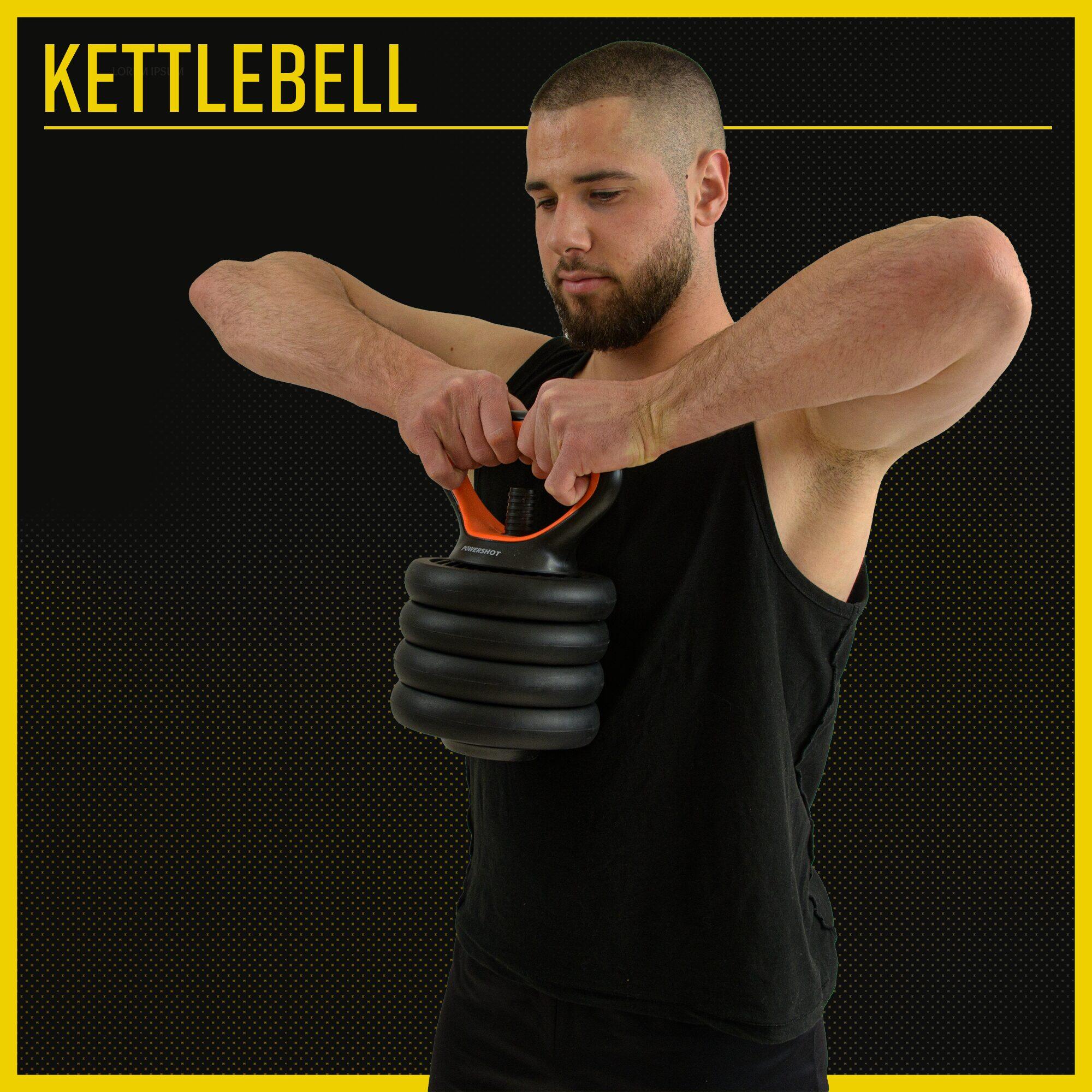 15 kg Strength Training Kit - Complete, Orange/Black, Barbell and ...