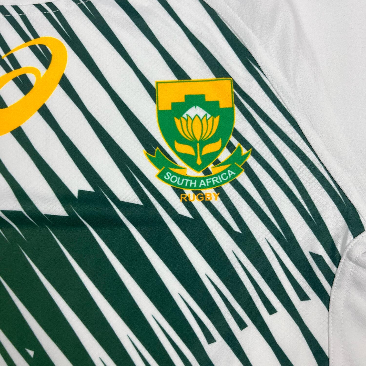 ASICS South Africa Springboks Sevens Mens Away Rugby Shirt White ASICS ...
