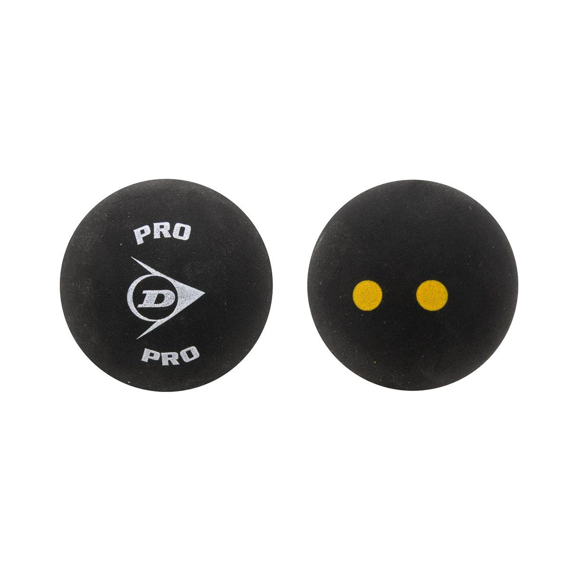 Pro Racquetball Balls (Pack of 3) (Black) One Size DUNLOP | Decathlon
