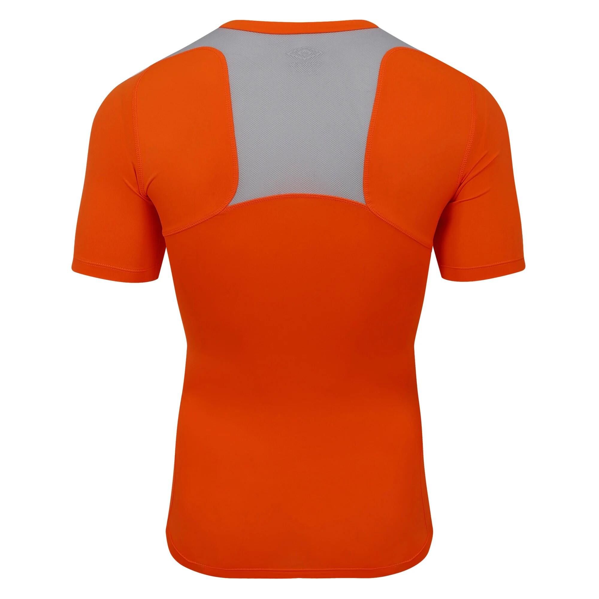 Unisex Adult Elite V Neck Base Layer Top (Shocking Orange) | Decathlon
