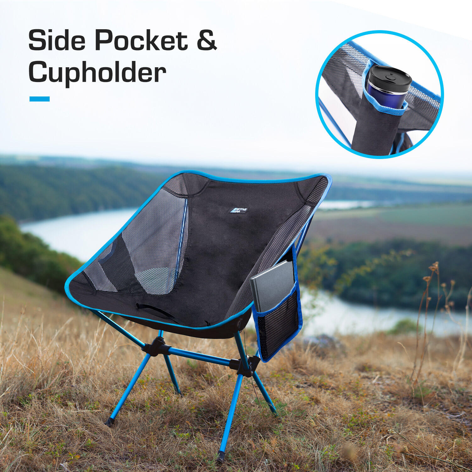 Premium Camping Chair - Ultra Lightweight, Compact Folding Chair ACTIVE ...