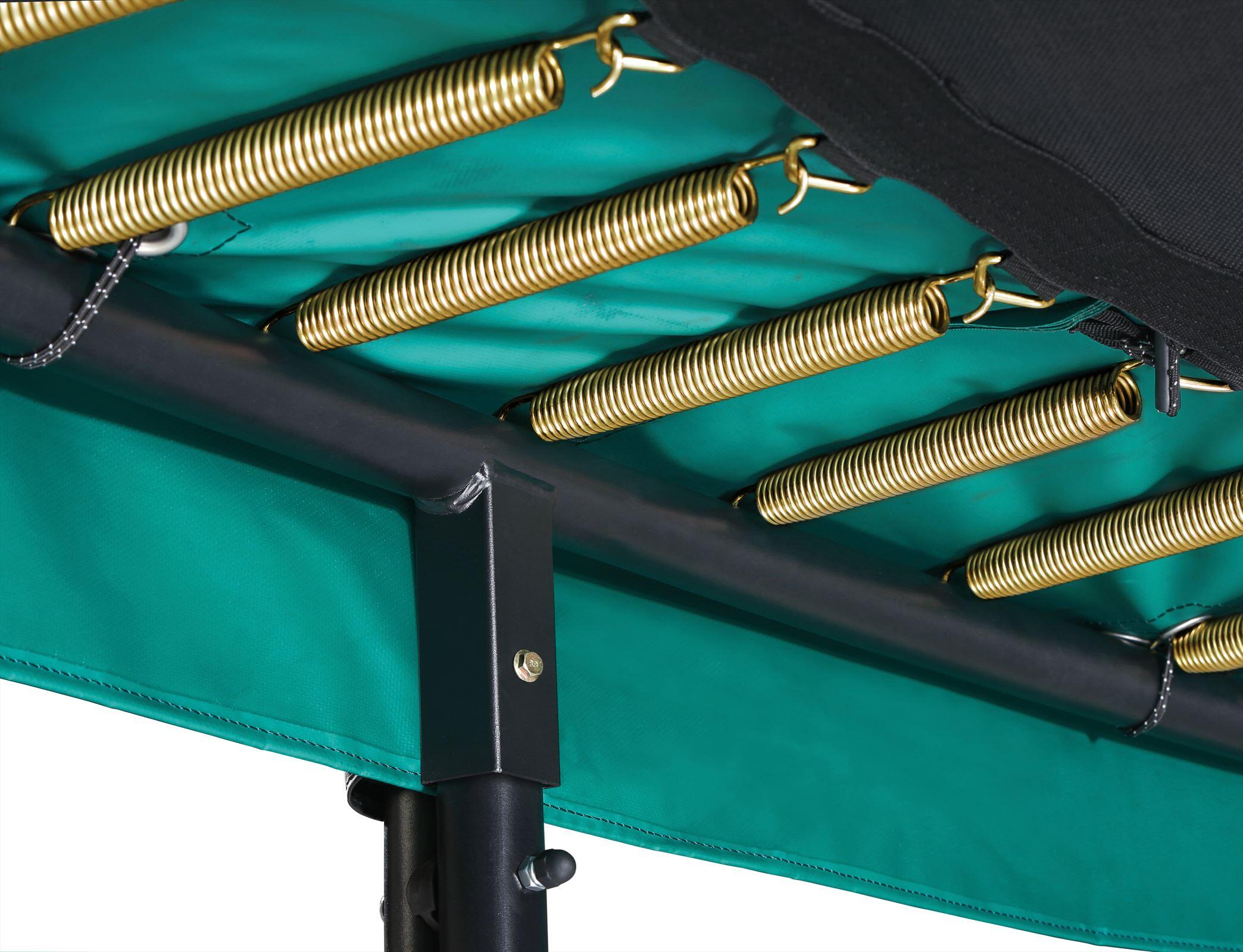 14ft x 8ft Salta Green Rectangular First Class Trampoline SALTA | Decathlon