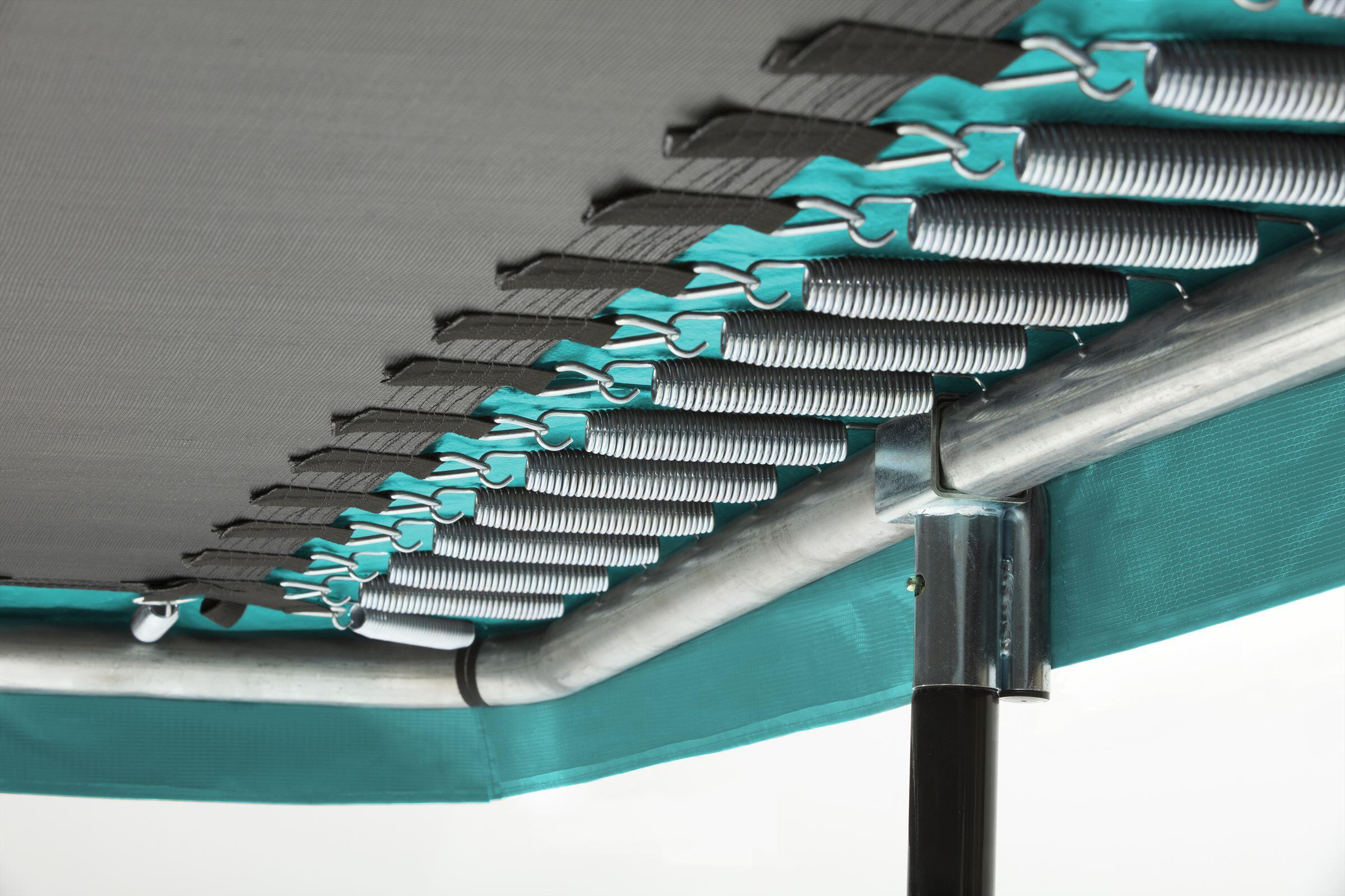 7ft x 5ft Salta Green Rectangular Comfort Edition Trampoline with ...